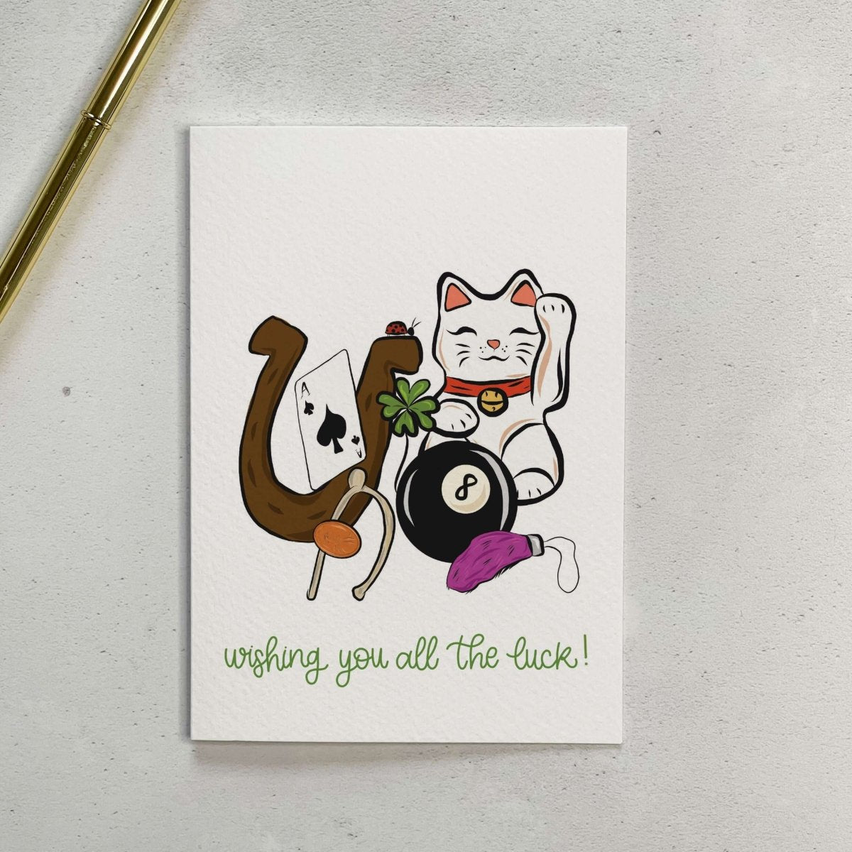 Wishing You All The Luck Card - Hue Complete Me