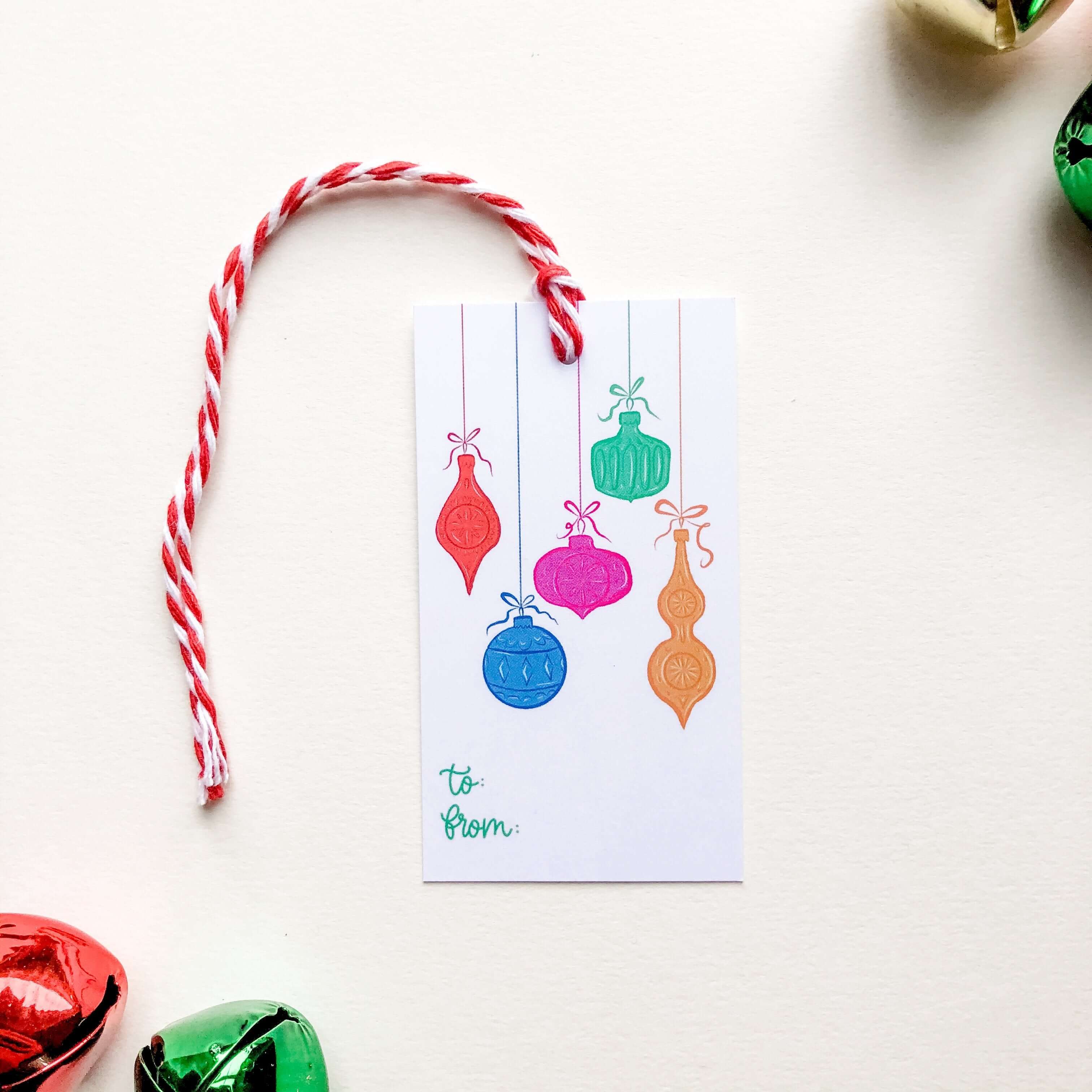 Christmas Ornament Gift Tags - Hue Complete Me
