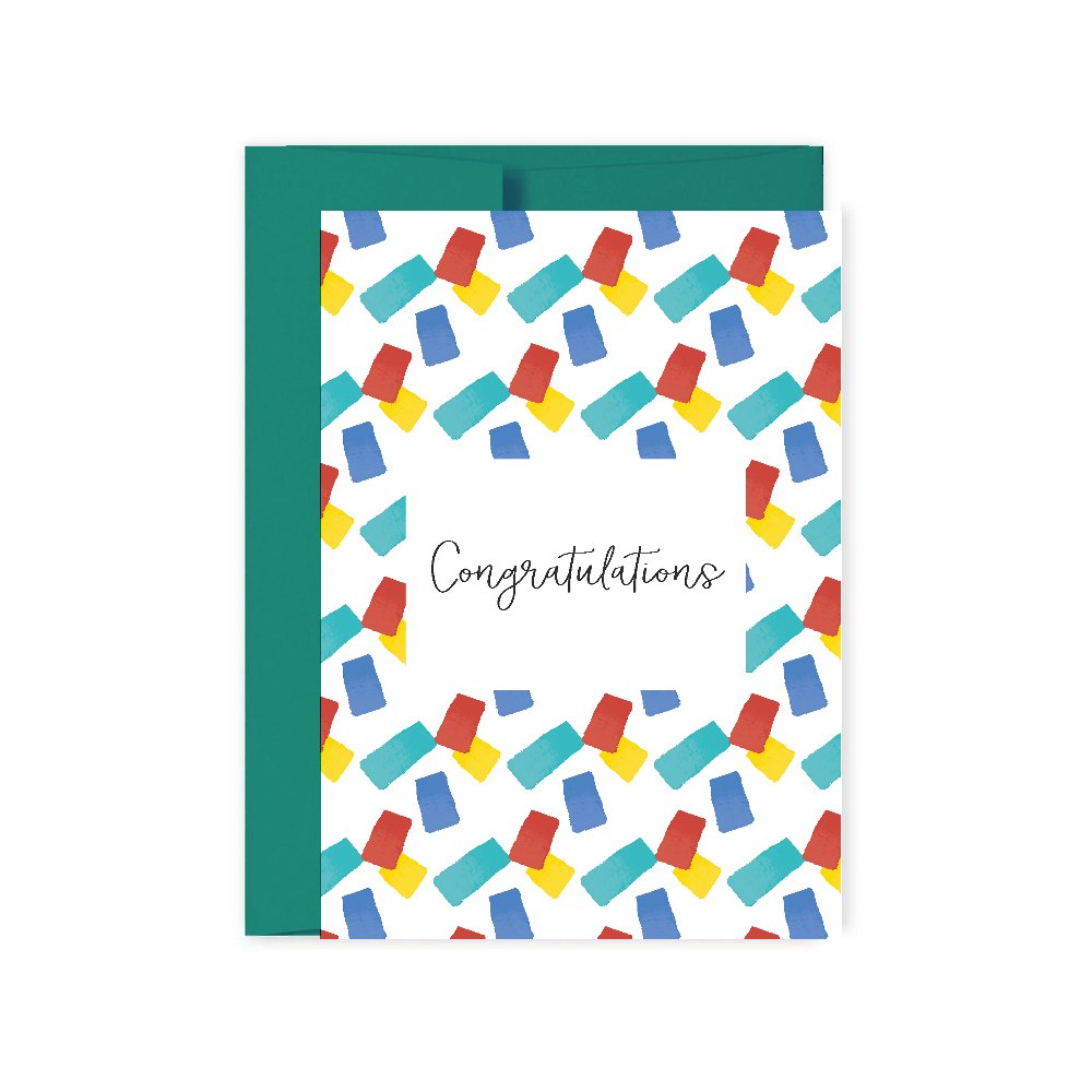 Confetti Congratulations Card - Hue Complete Me