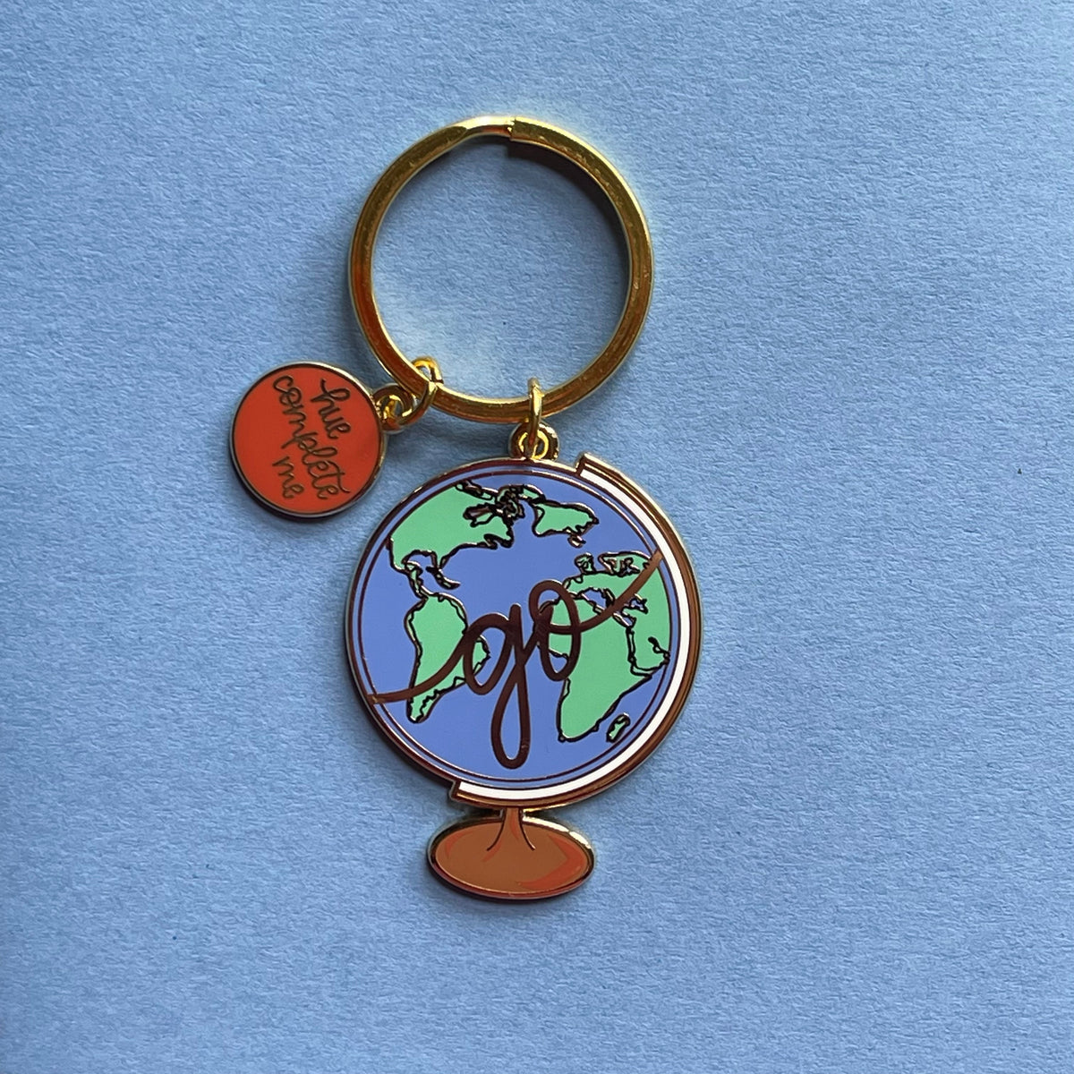 Go Globe Keychain - Hue Complete Me