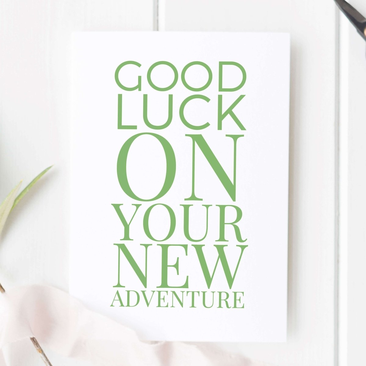 Good Luck On Your New Adventure Card - Hue Complete Me