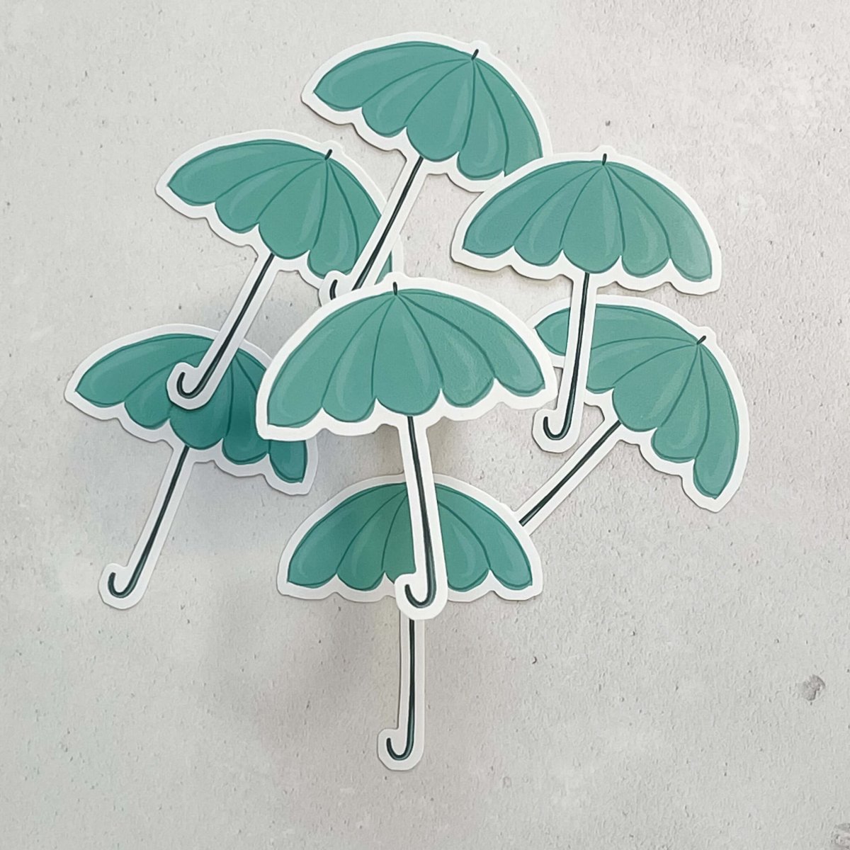 Umbrella Vinyl Sticker